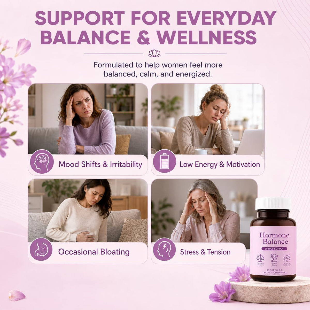 60 capsules for hormone health