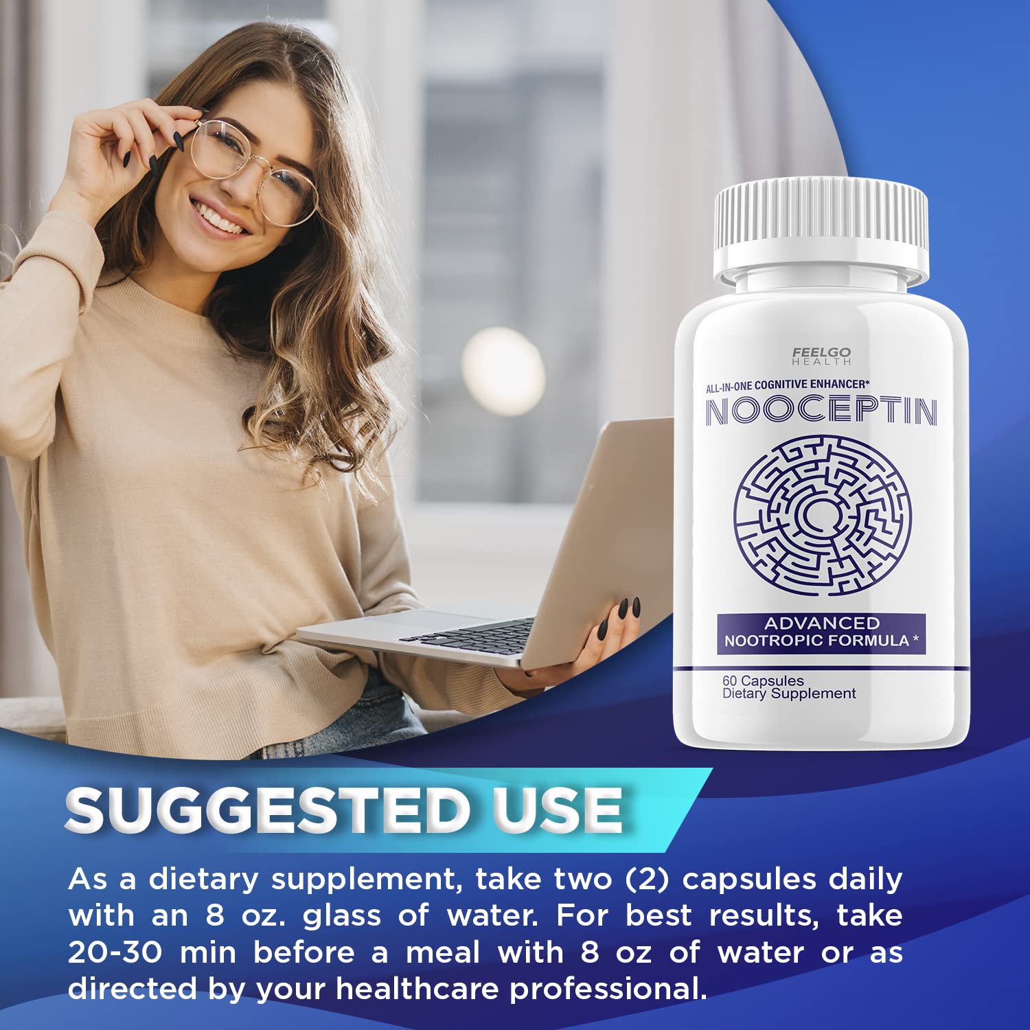 60 capsules for improved concentration