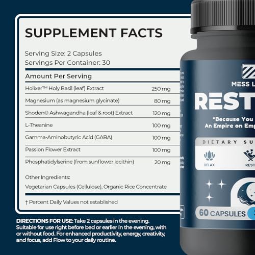 60 capsules for improved sleep quality