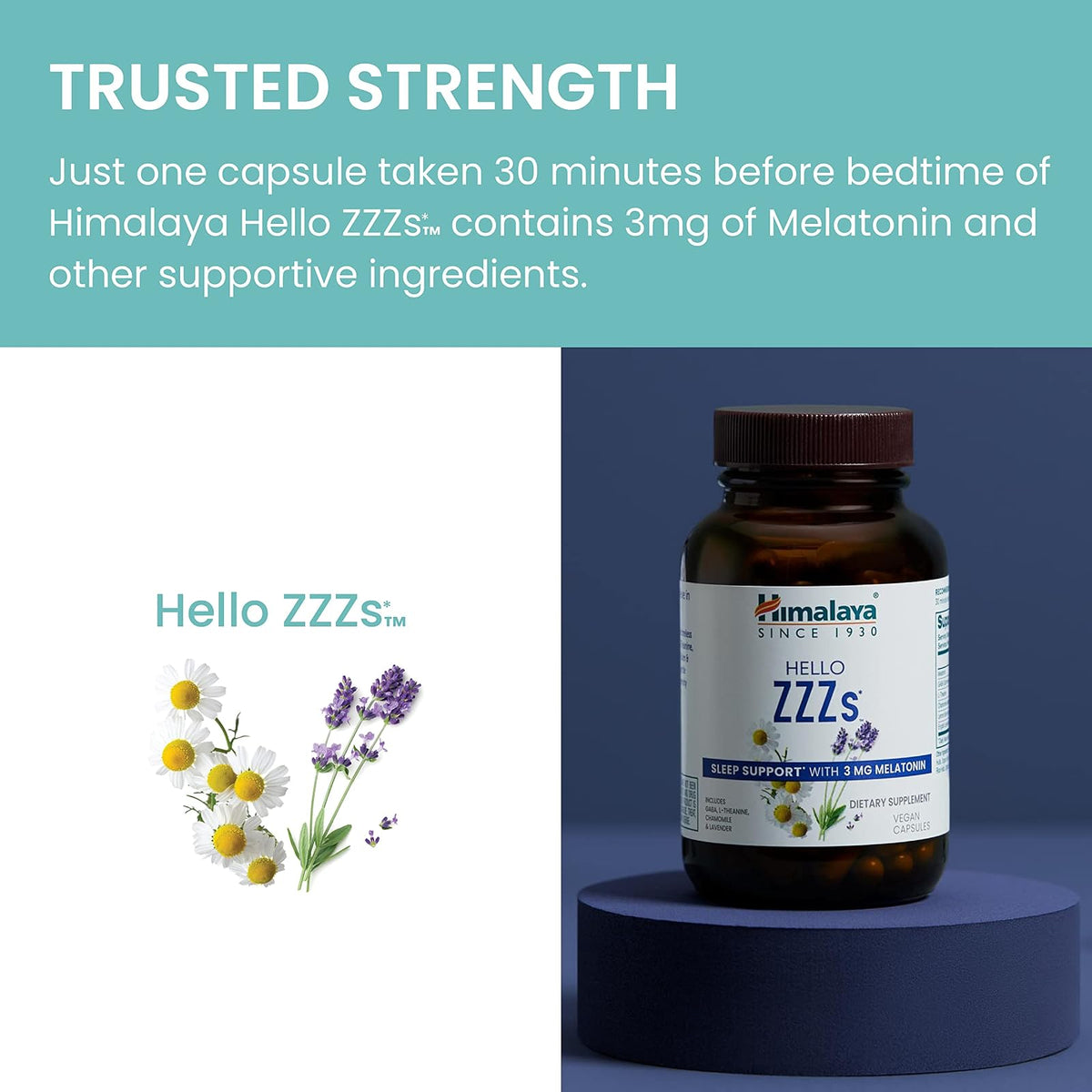 60 capsules for improved sleep quality