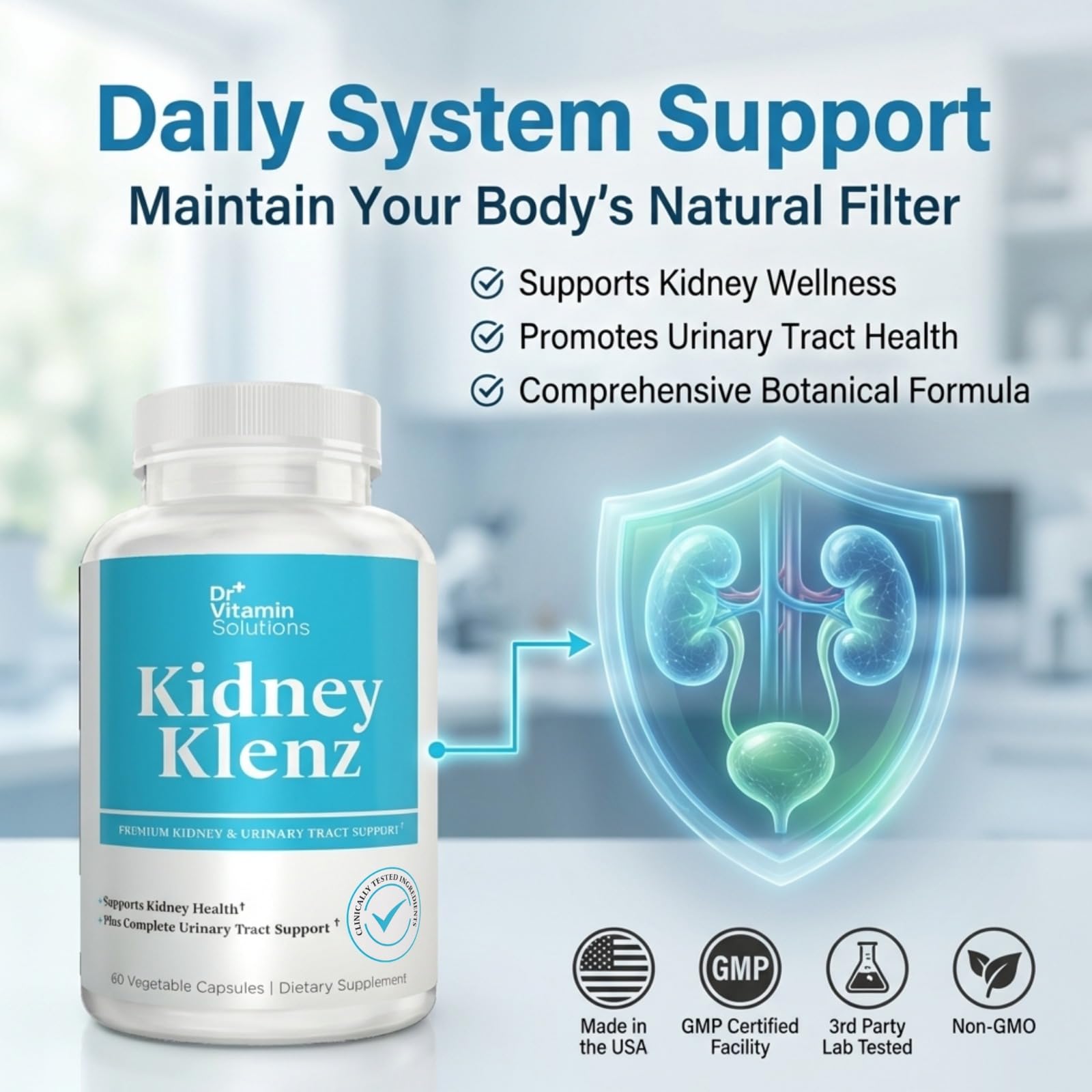60 capsules for kidney support
