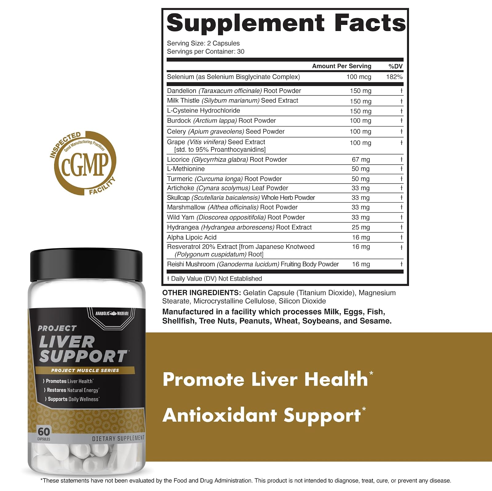 60 capsules for liver detox