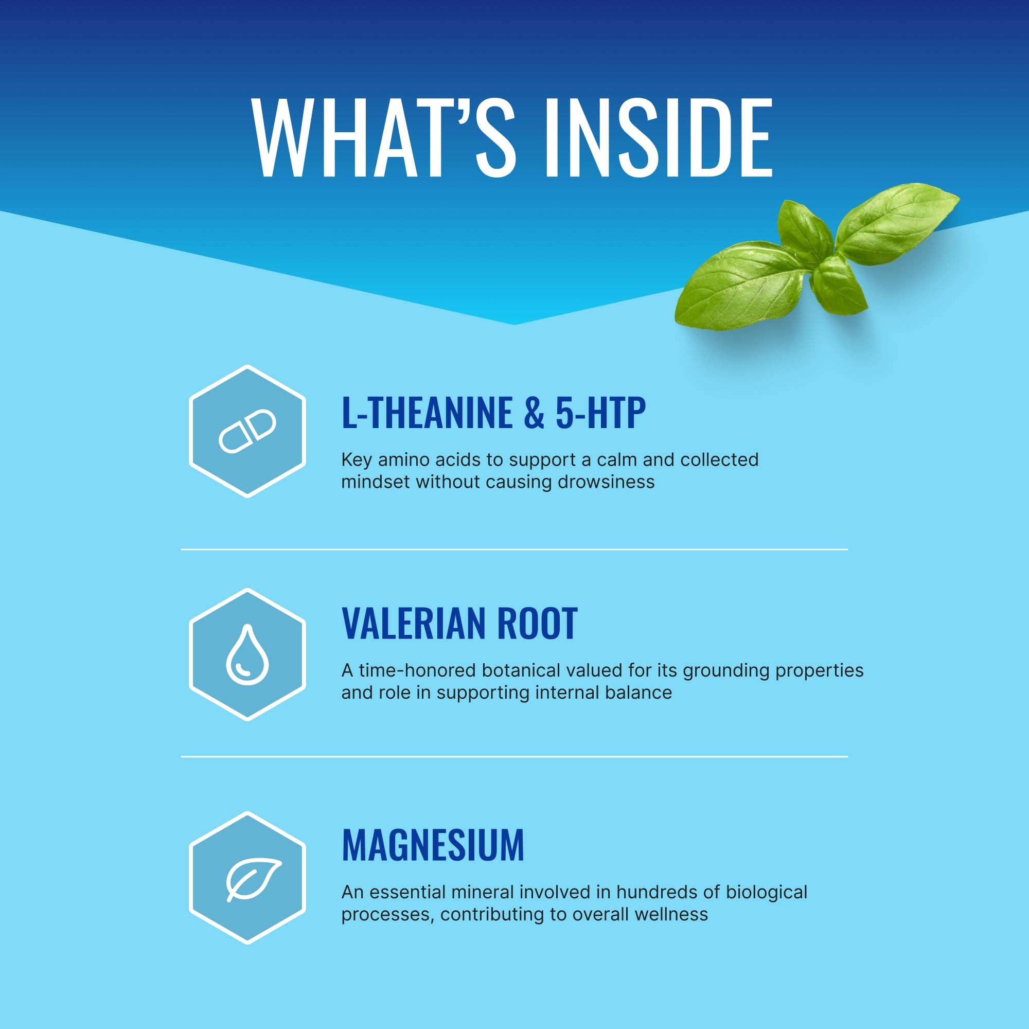 60 capsules for long-lasting calm