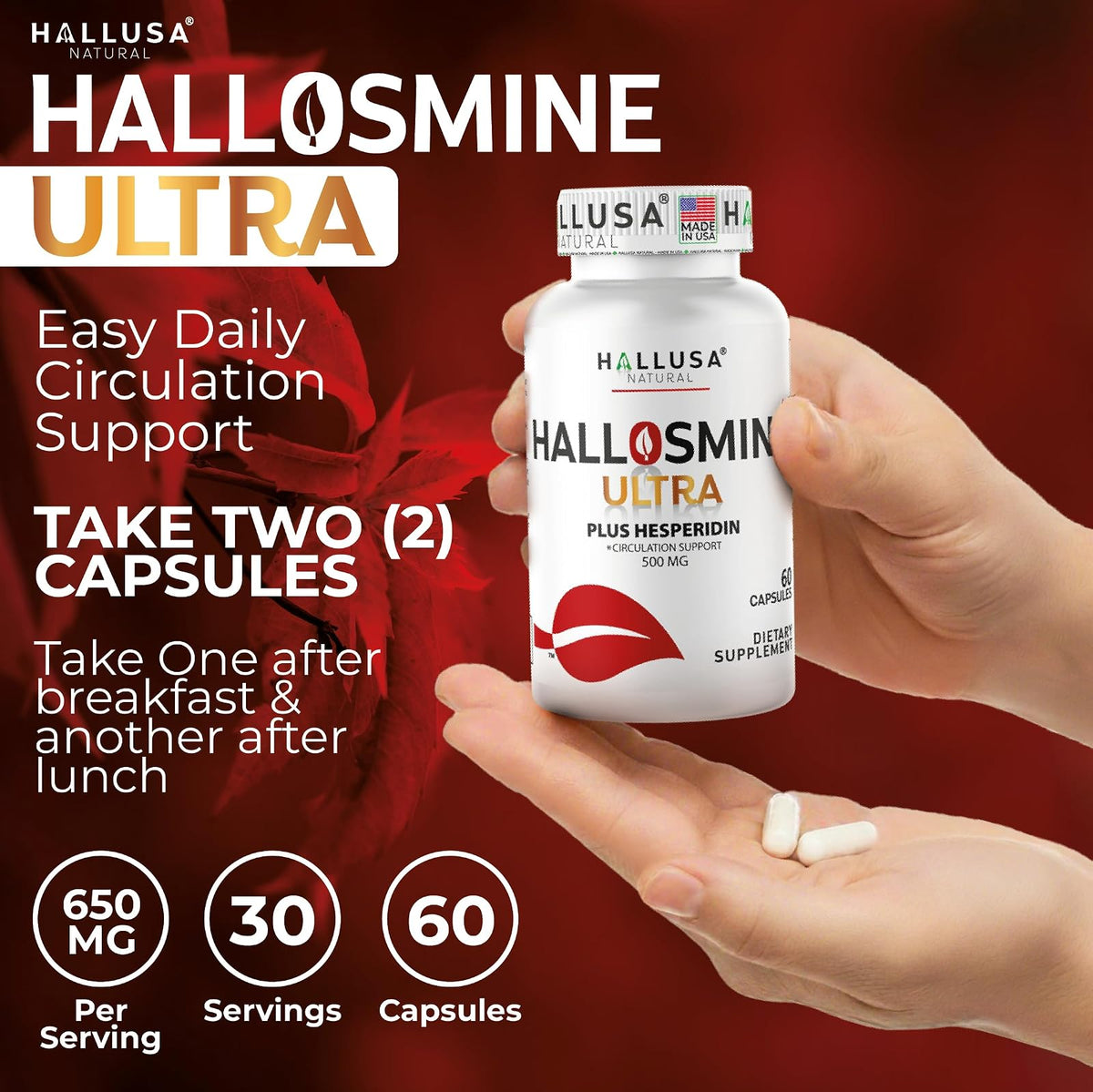 60 capsules for long-lasting supply