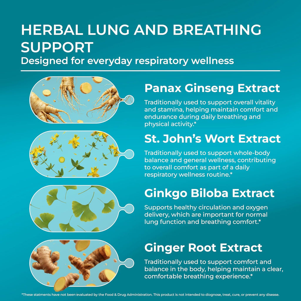 60 capsules for lung wellness