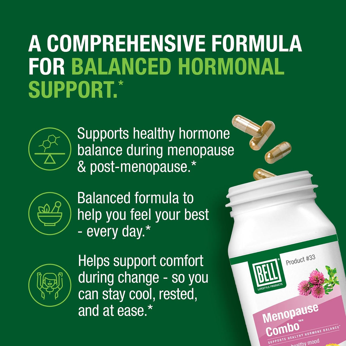 60 capsules for menopause support