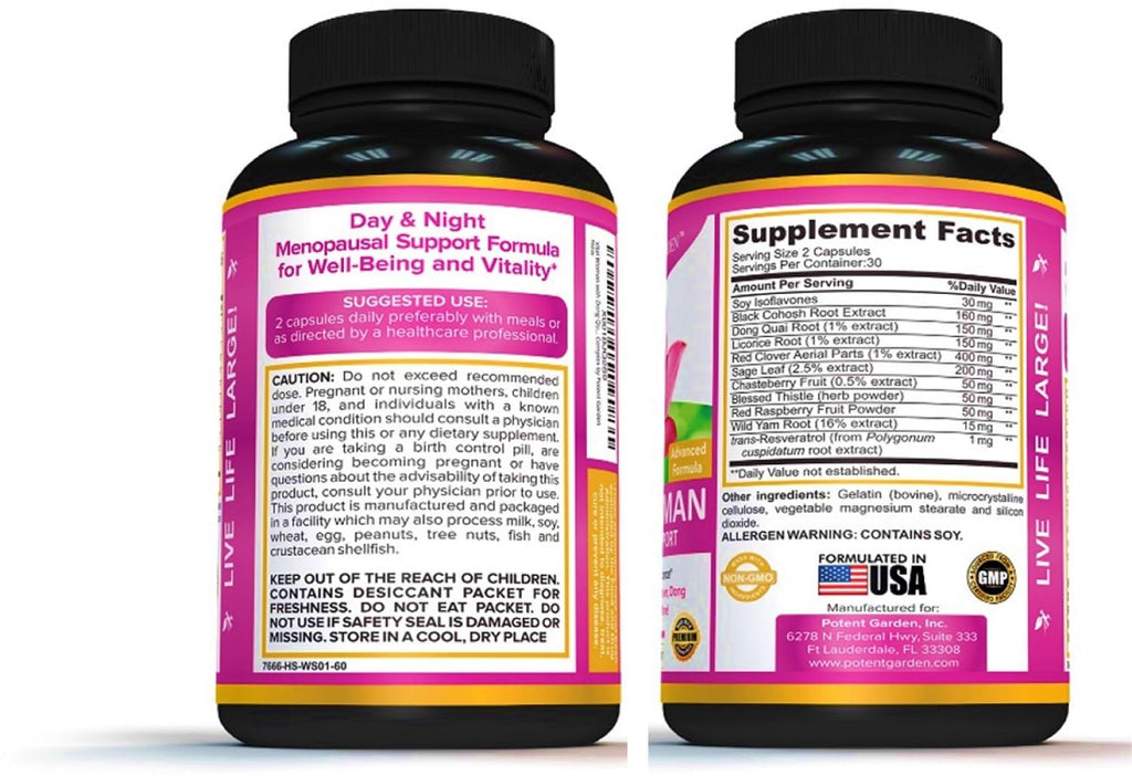 60 capsules for menopause symptoms