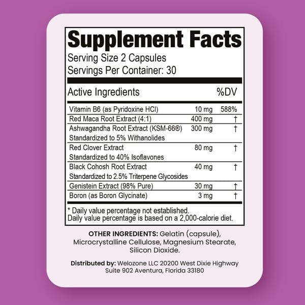 60 capsules for menopause symptoms