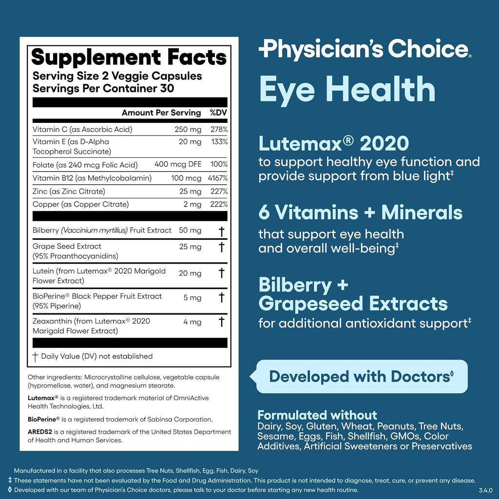 60 capsules for optimal eye health