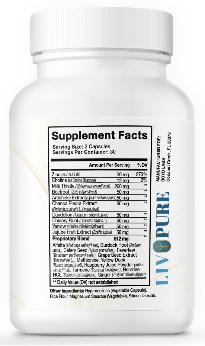 60 capsules for optimal liver care