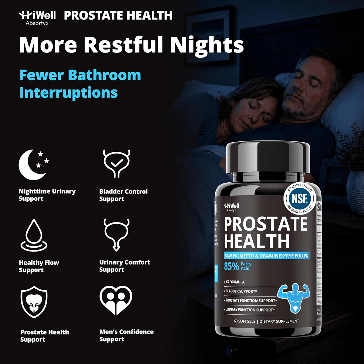 60 capsules for prostate wellness