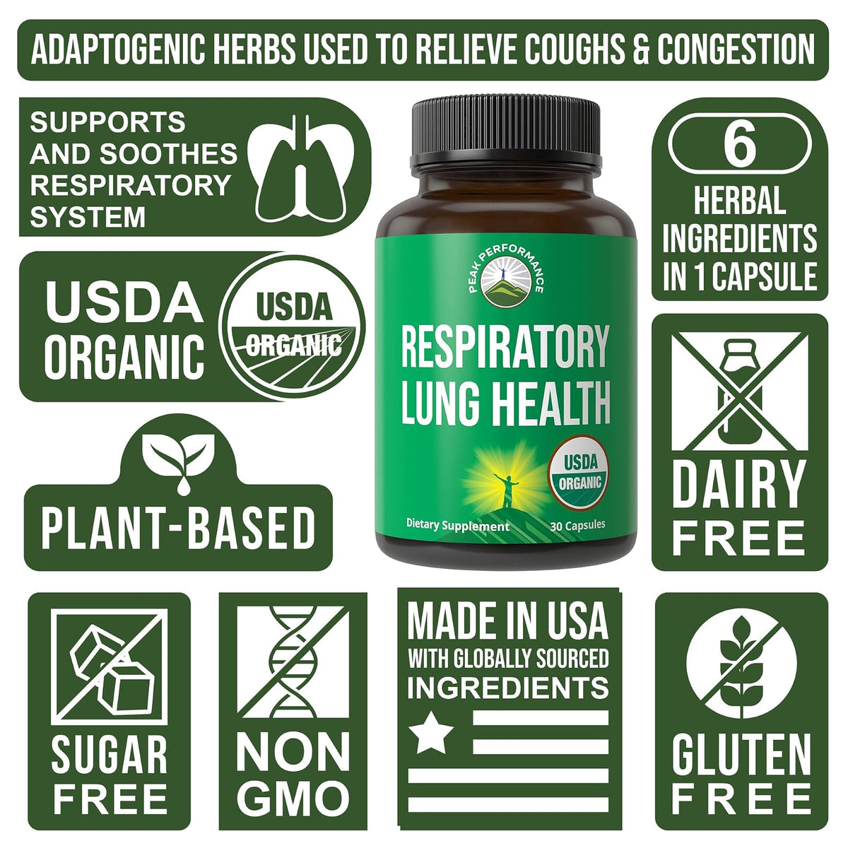 60 capsules for respiratory health