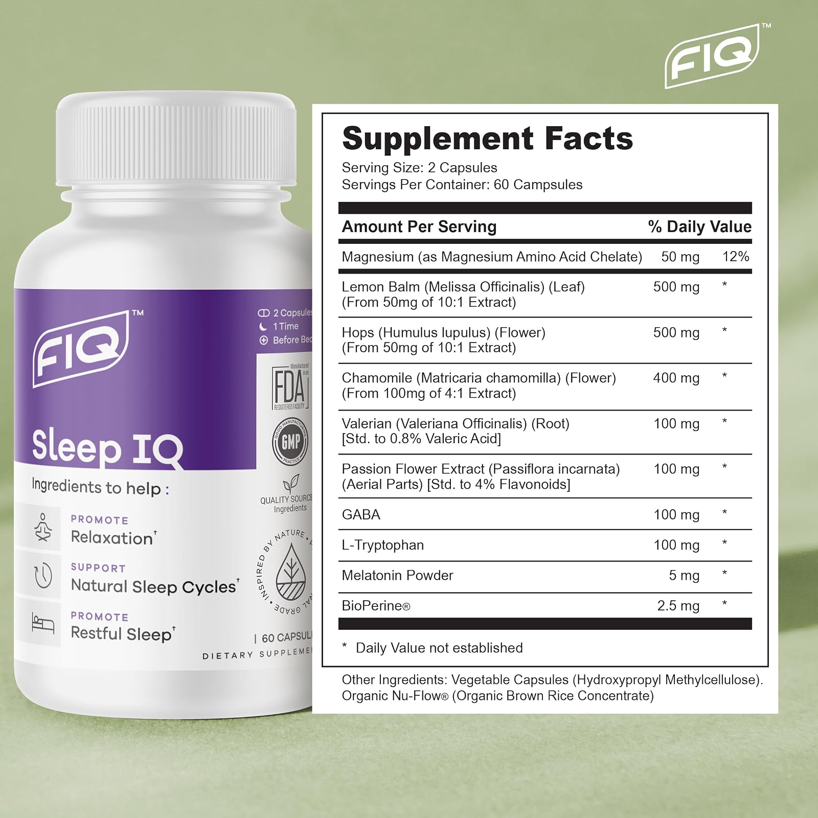60 capsules for restful nights
