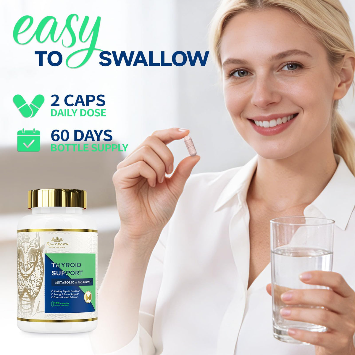 60 capsules for thyroid support