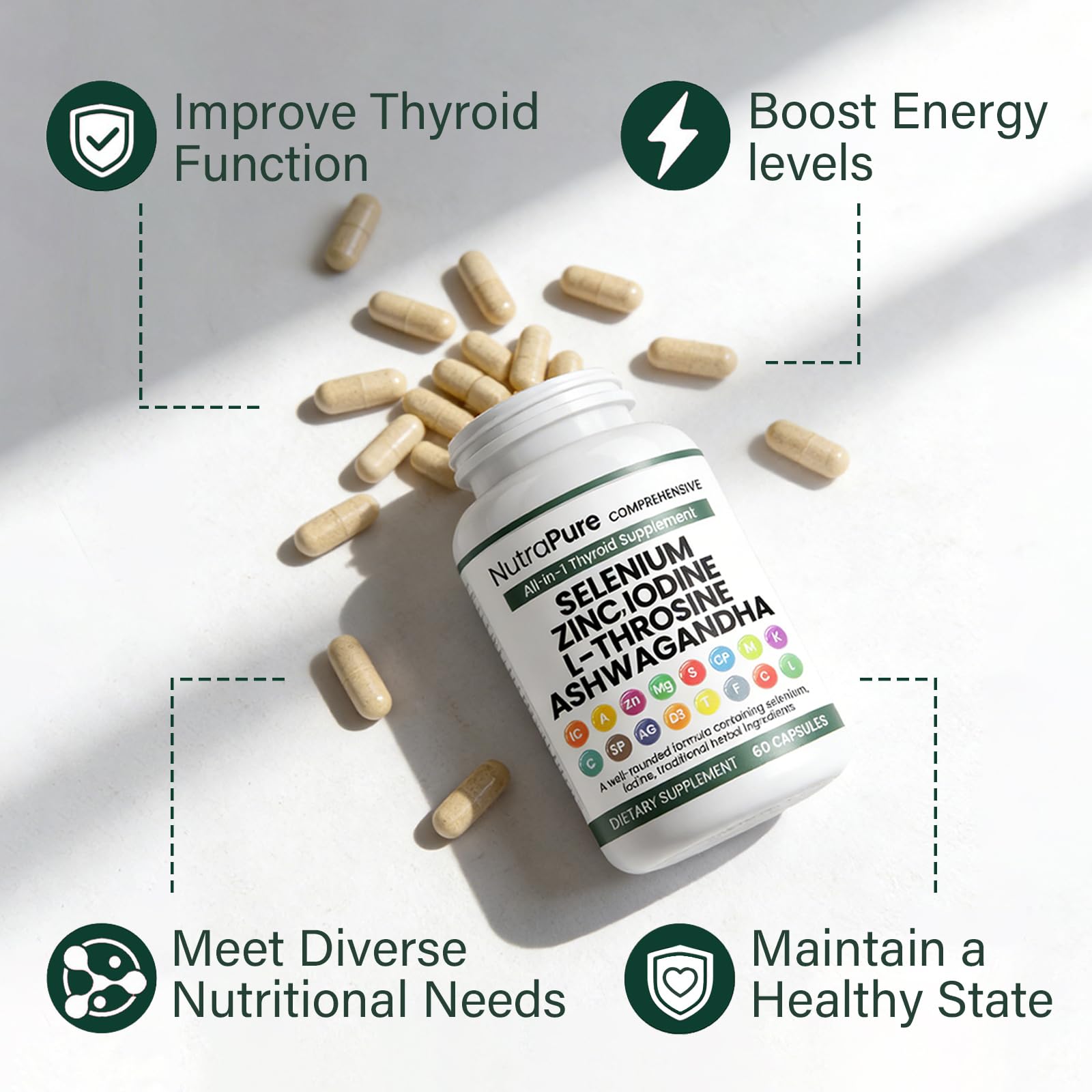 60 capsules for thyroid wellness