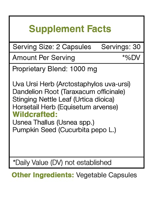 60 capsules for urinary tract health