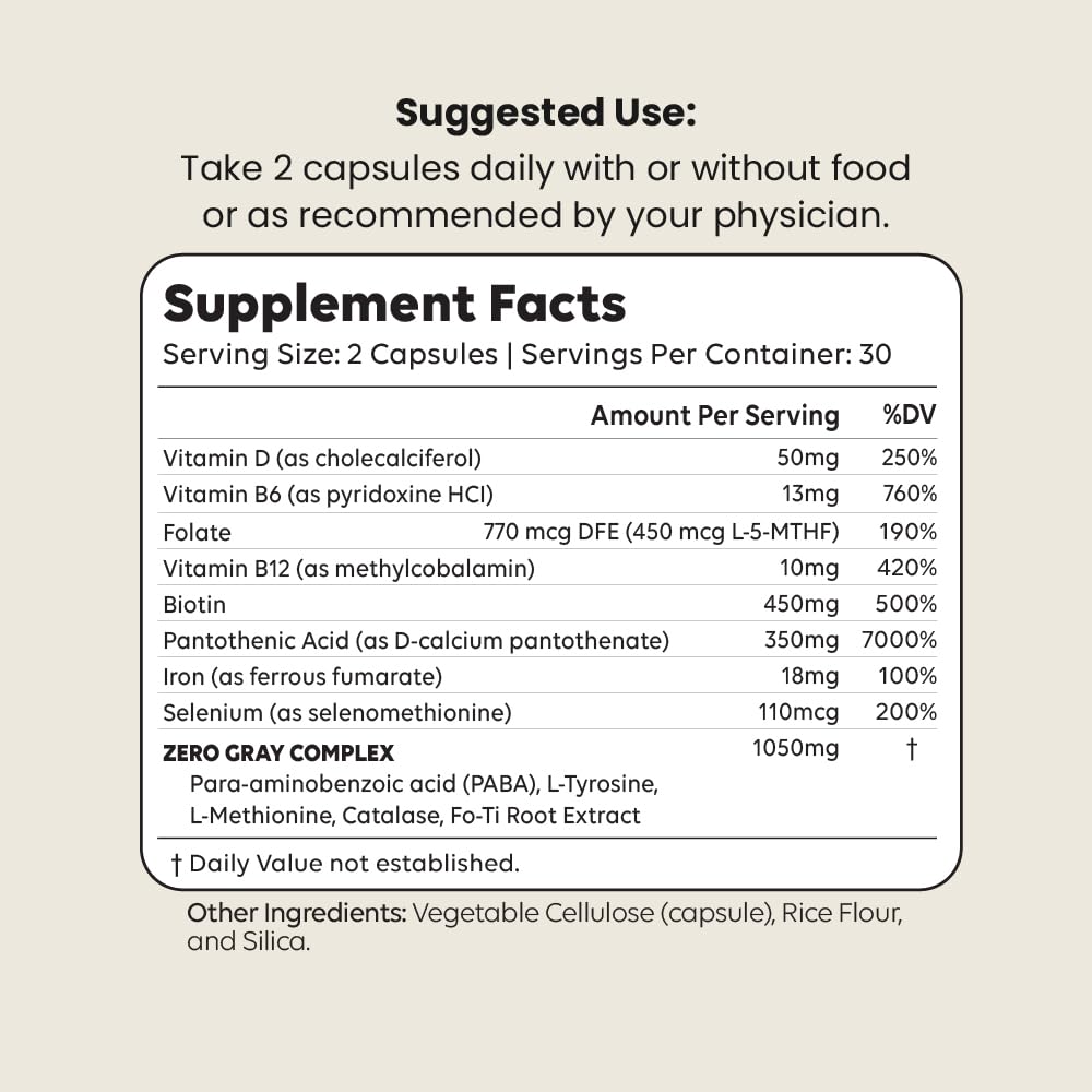 60 capsules for vibrant hair health