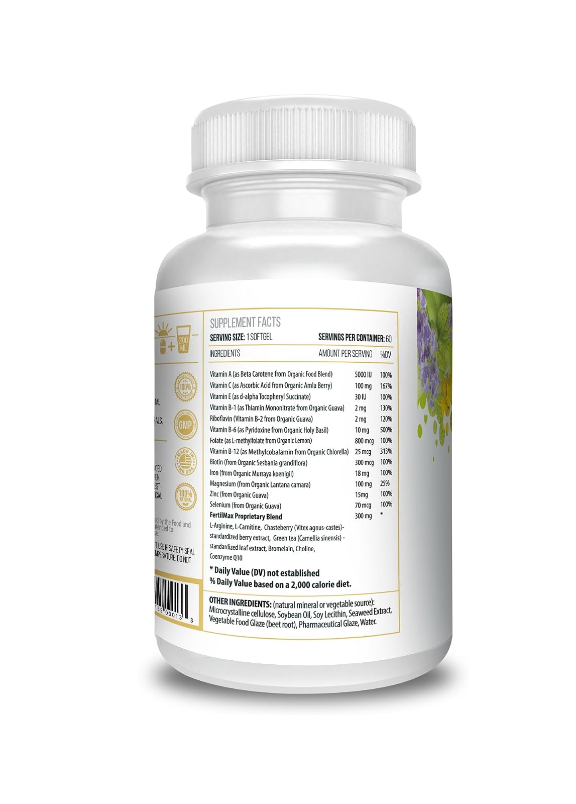 60 capsules of ACTIF prenatal vitamins