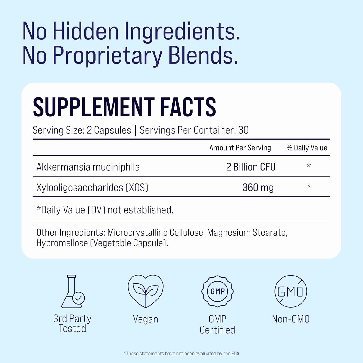 60 capsules of Akkermansia probiotics
