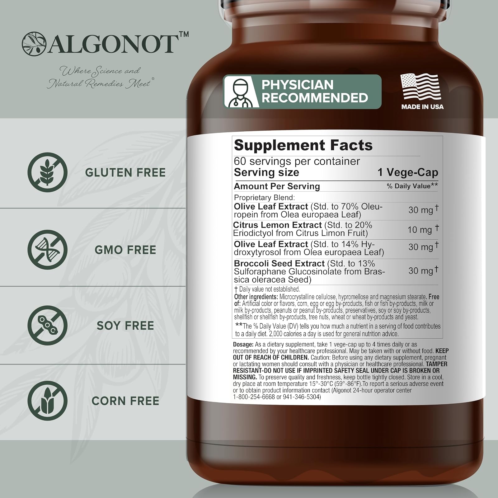60 capsules of Algonot ViralProtek vitamins