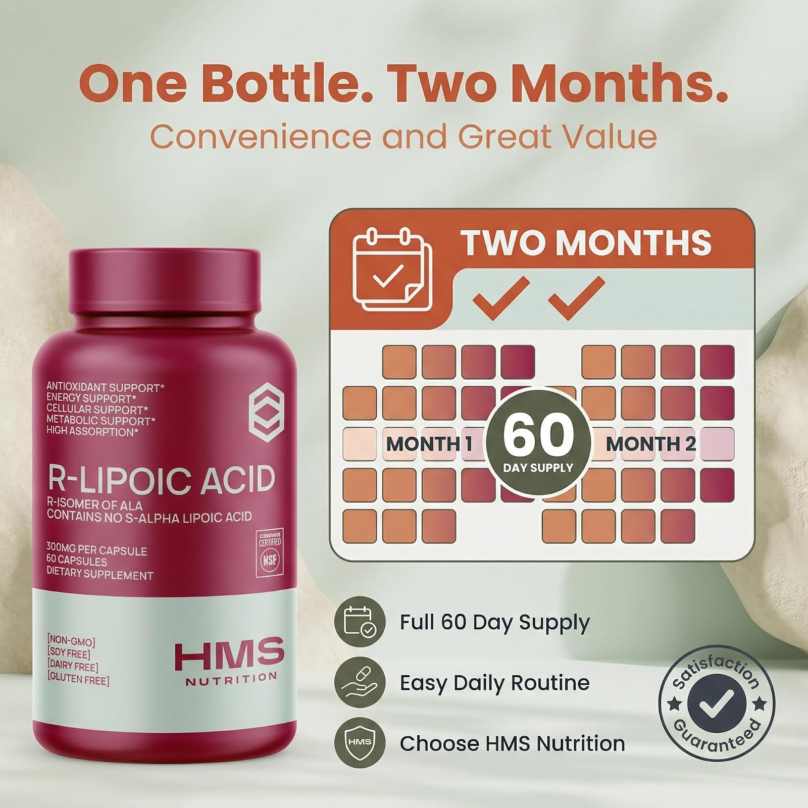 60 capsules of alpha lipoic acid