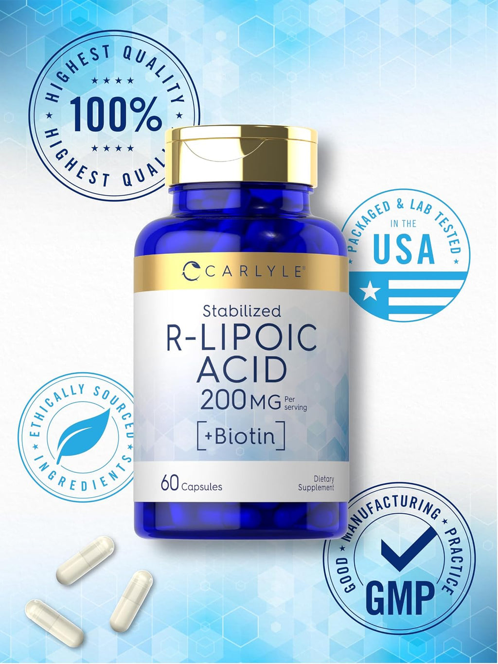 60 capsules of alpha lipoic acid