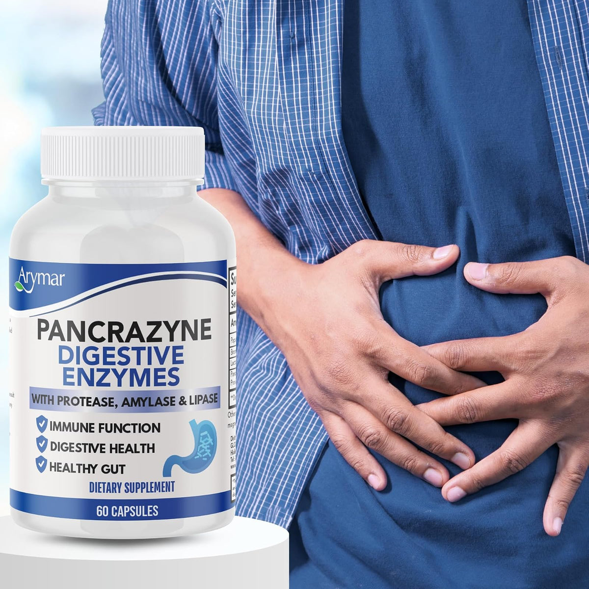 60 capsules of Arymar digestive aid