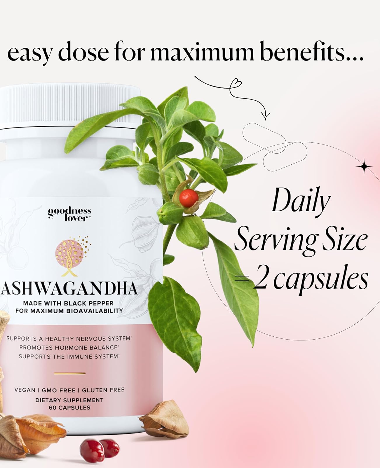 60 capsules of Ashwagandha goodness