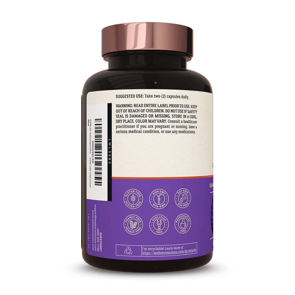 60 capsules of ashwagandha power