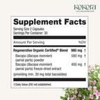 60 capsules of Bacopa Monnieri
