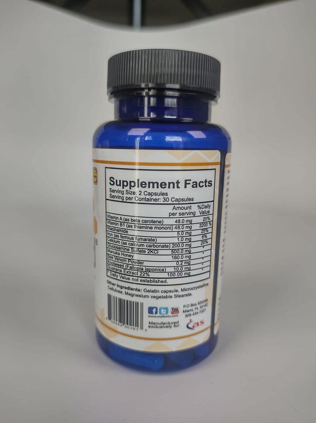 60 capsules of bee venom extract