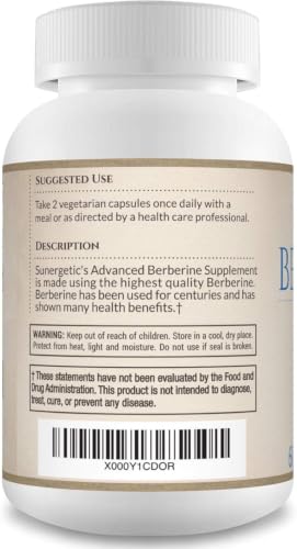 60 capsules of berberine hcl