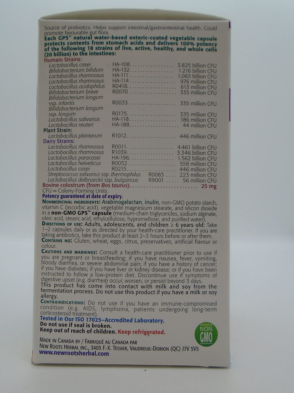 60 capsules of blended nutrients