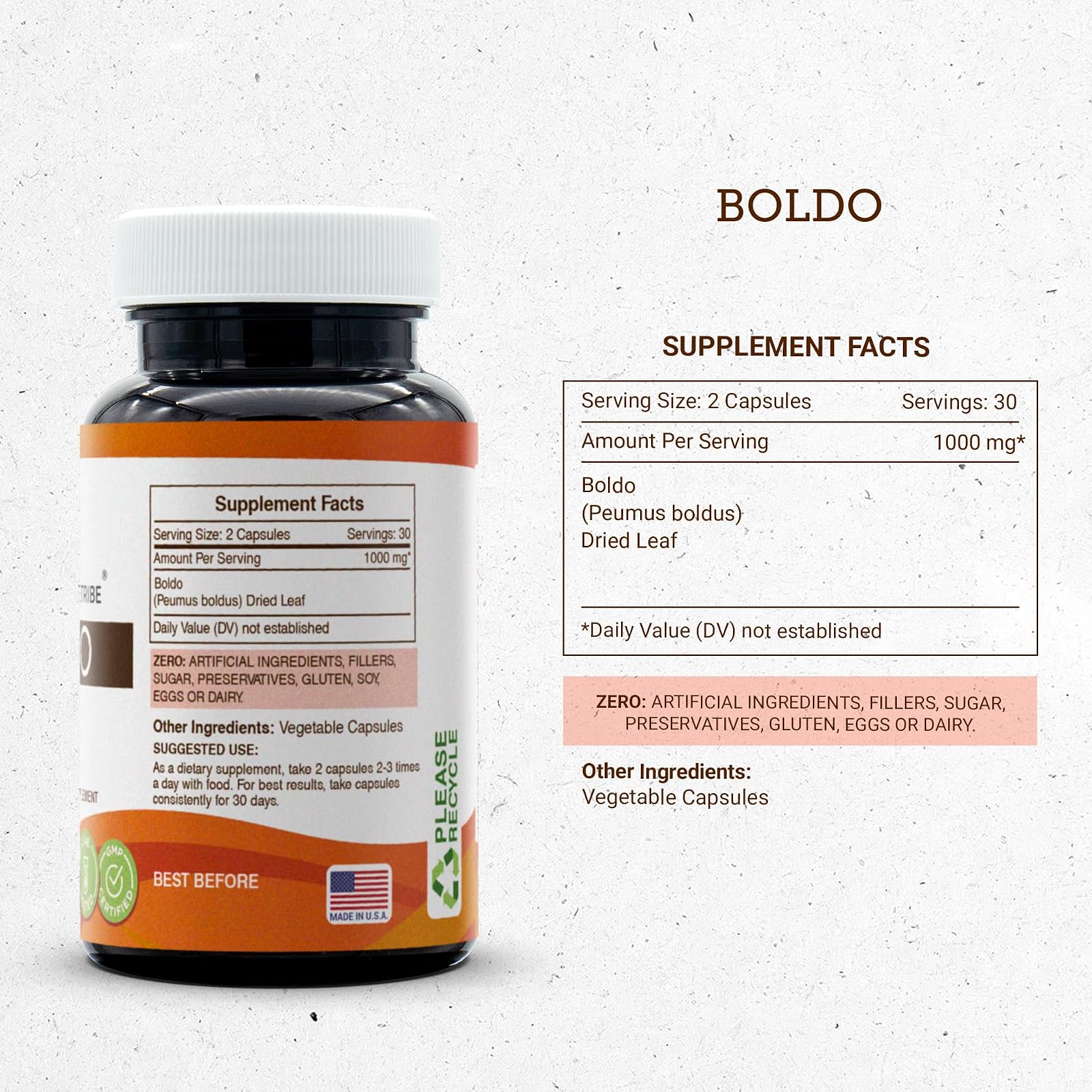 60 capsules of Boldo extract