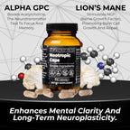 60 capsules of brain-boosting mushrooms