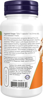 60 capsules of bromelain enzyme supplement