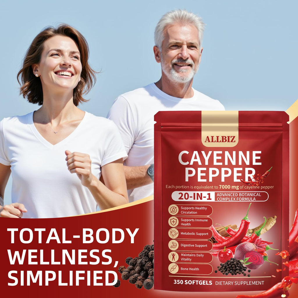 60 capsules of cayenne extract