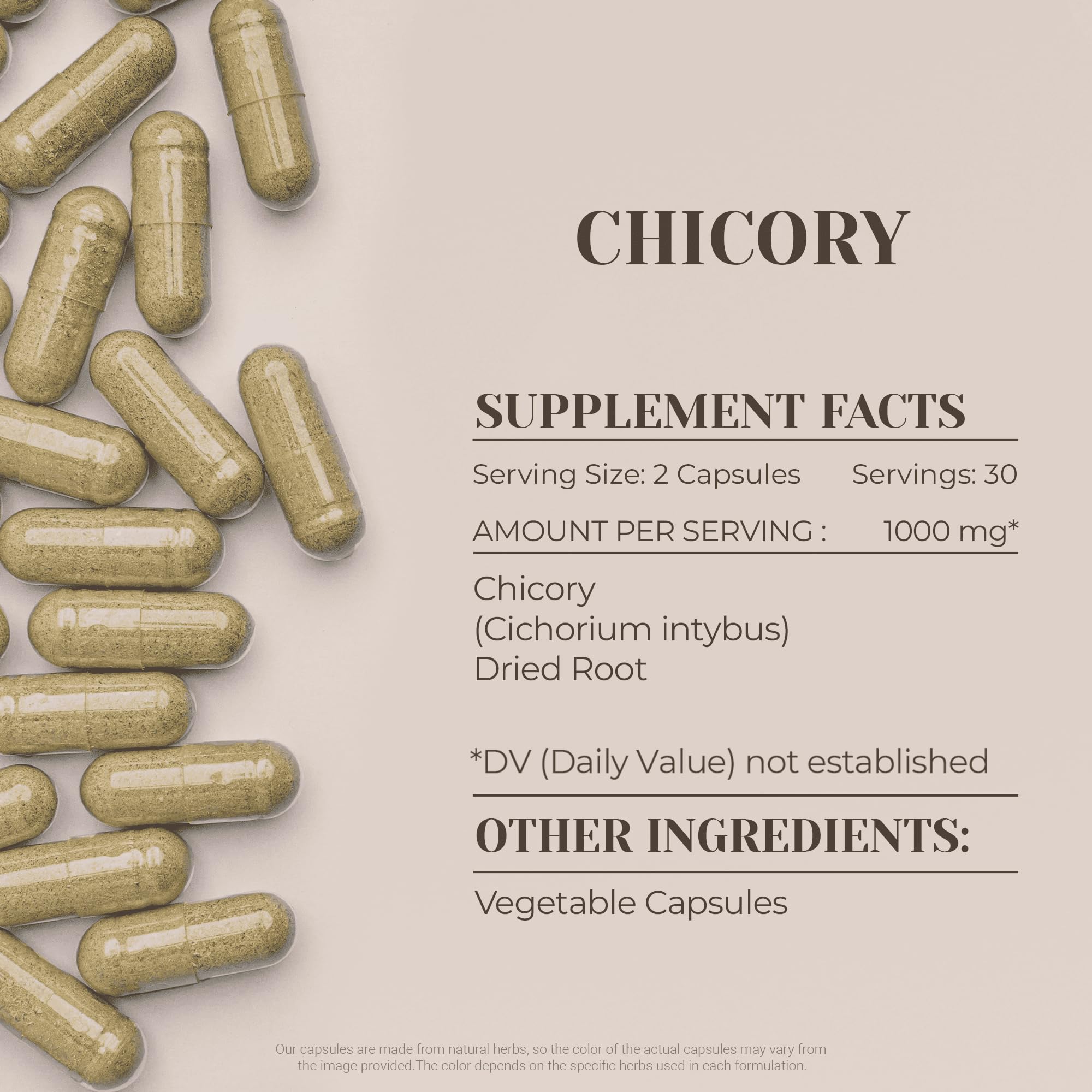 60 capsules of chicory goodness