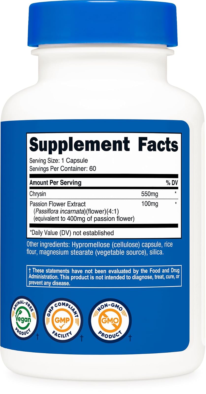60 capsules of Chrysin supplement