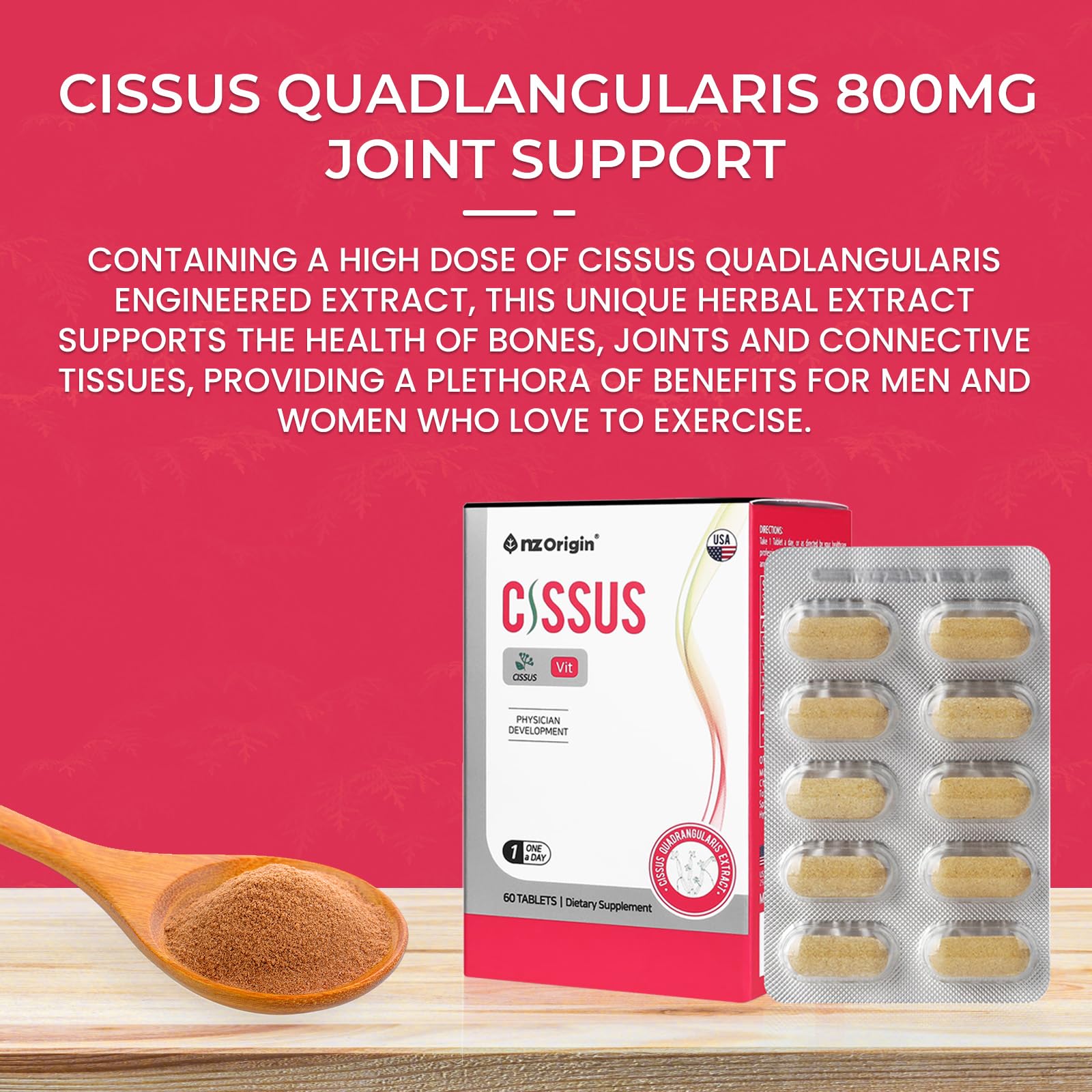 60 capsules of cissus quadrangularis