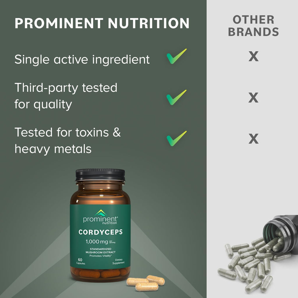 60 capsules of Cordyceps for wellness