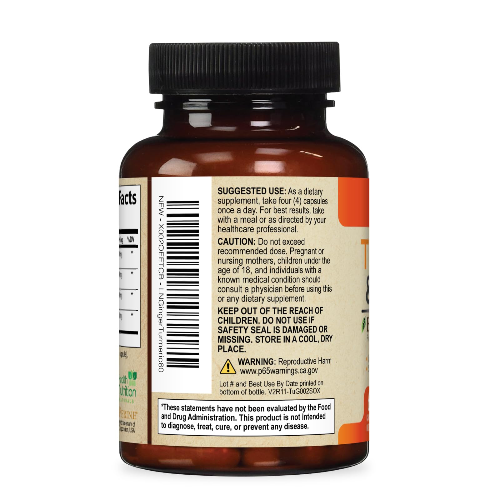 60 capsules of curcumin goodness