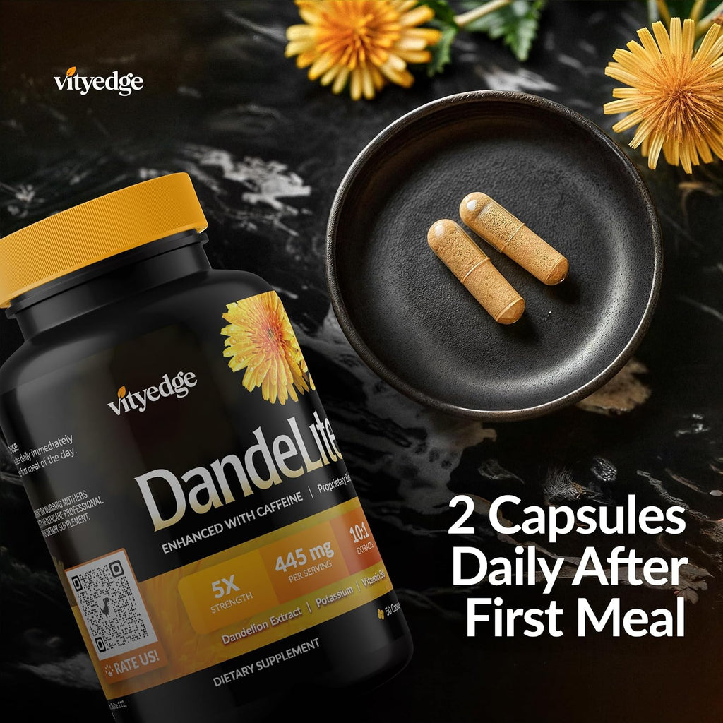60 capsules of dandelion extract