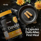 60 capsules of dandelion extract