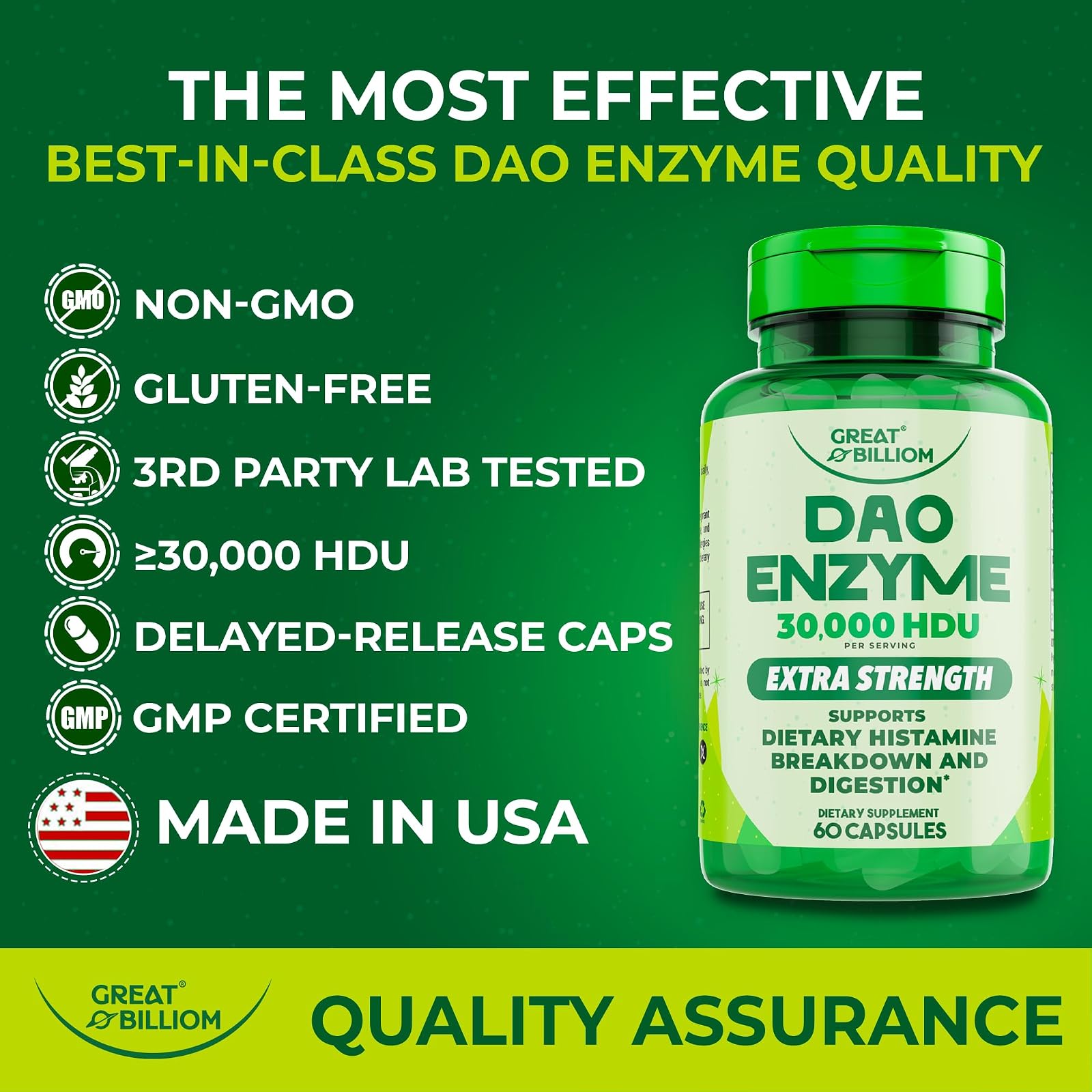 60 capsules of DAO enzyme formula