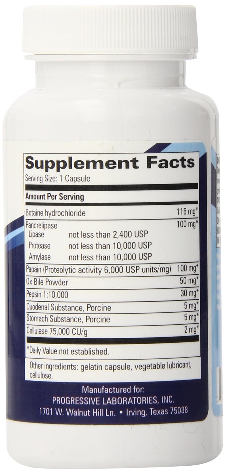 60 capsules of Digestin enzymes