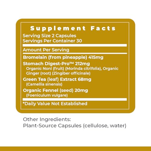60 capsules of digestive enzymes supplement