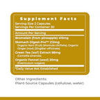 60 capsules of digestive enzymes supplement