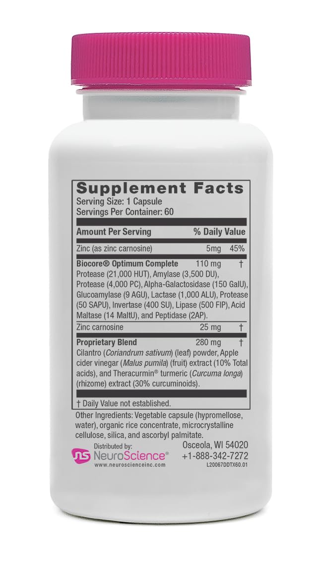 60 capsules of digestive enzymes support