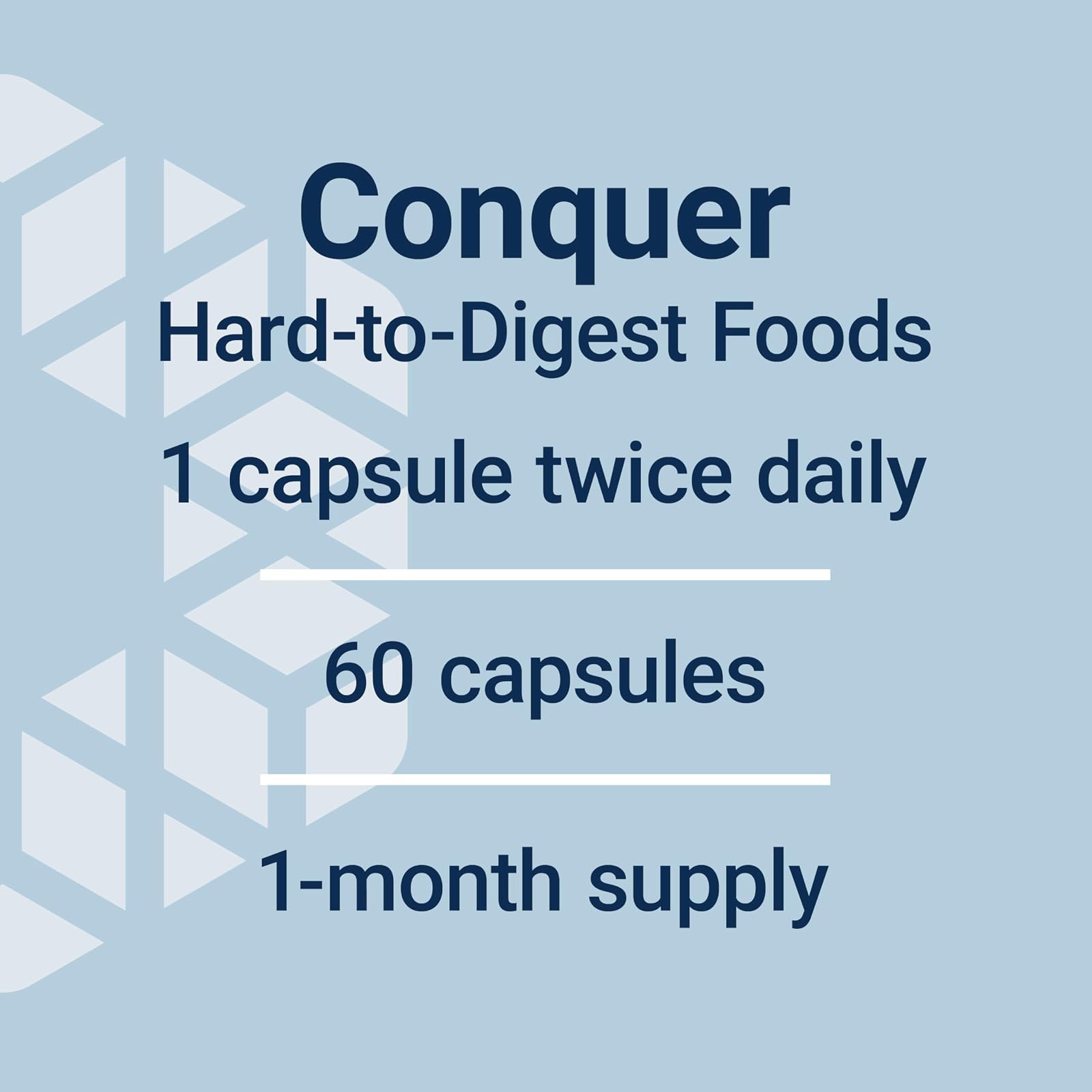 60 capsules of digestive enzymes